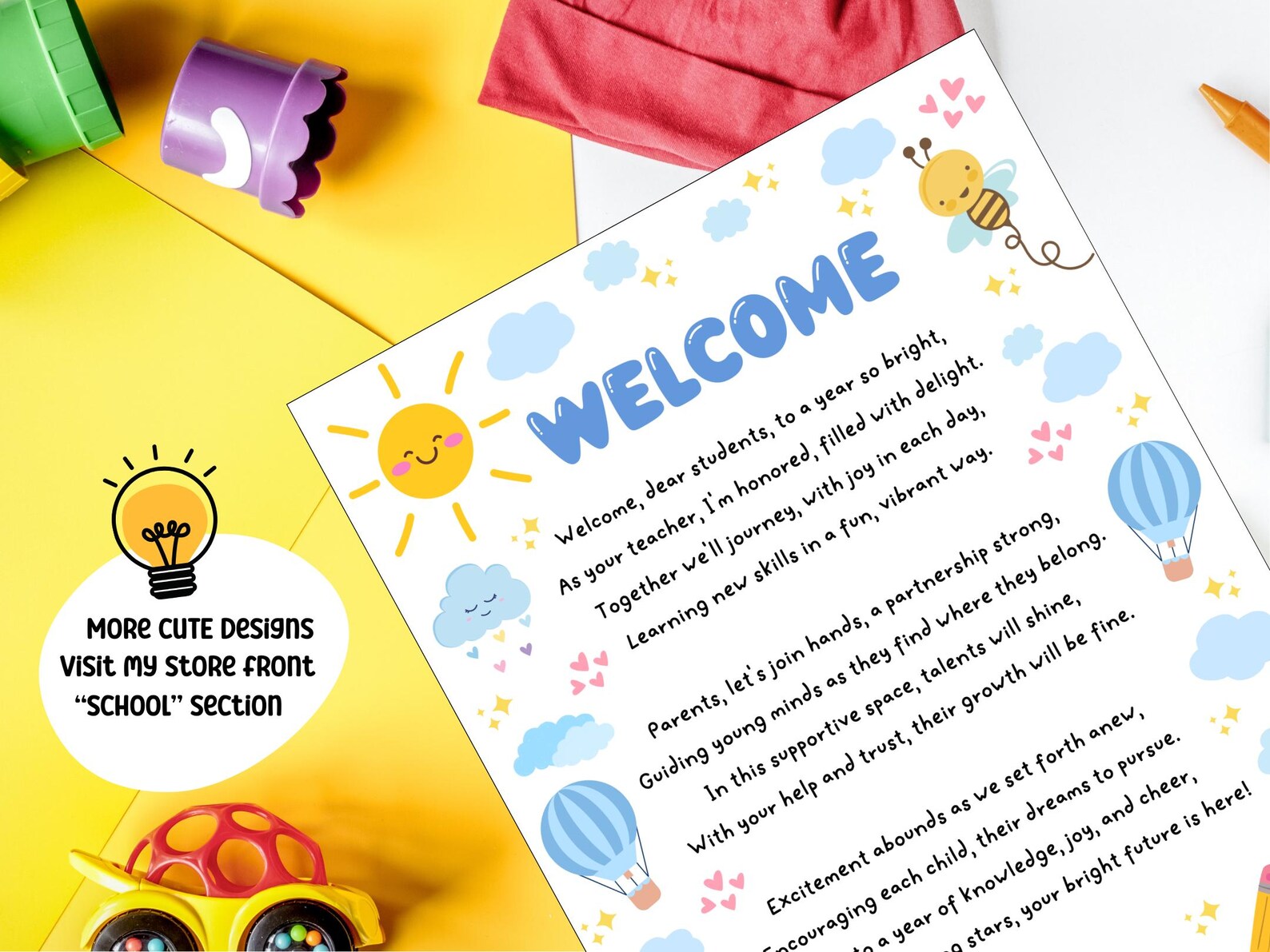Editable Welcome Back to School Letter: Teacher to Students (PDF) - Etsy