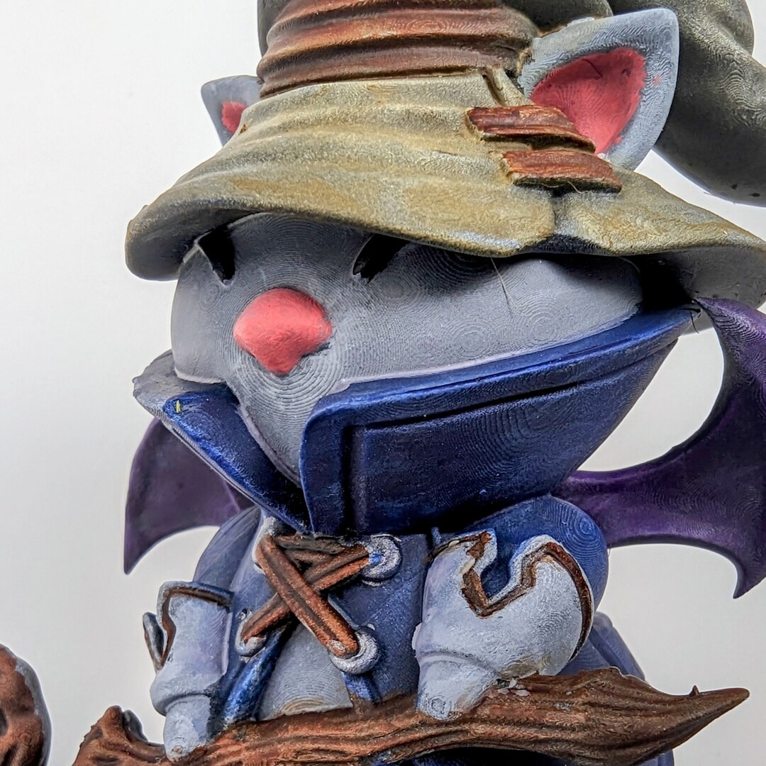 Fantasy Moogle Black Mage Figurine - Etsy
