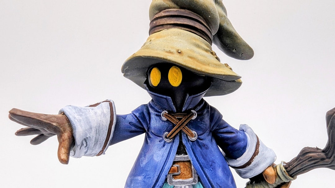 Black Mage 100mm Hand-painted Fantasy Figurine - Etsy