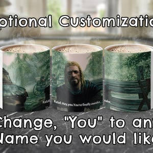 Custom Skyrim Hey You're Finally Awake Color Changing Magic Coffee Mug ...