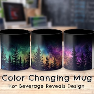 Northern Lights Coffee Mug Aurora Borealis Color Changing Coffee Mug ...