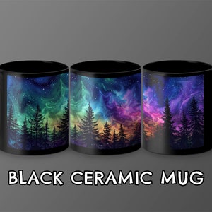Northern Lights Coffee Mug Aurora Borealis Color Changing Coffee Mug, Alaska Night Sky Color ...