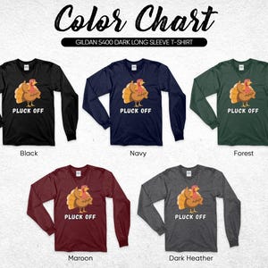 Funny Thanksgiving Shirt, Pluck off Flipping the Bird Offensive Turkey ...