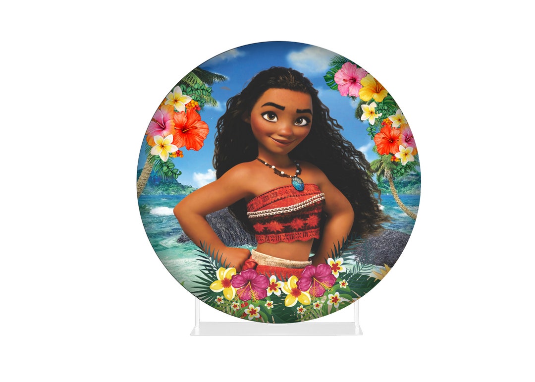 Round Fabric Backdrop Fabric Backdrop Moana - Etsy