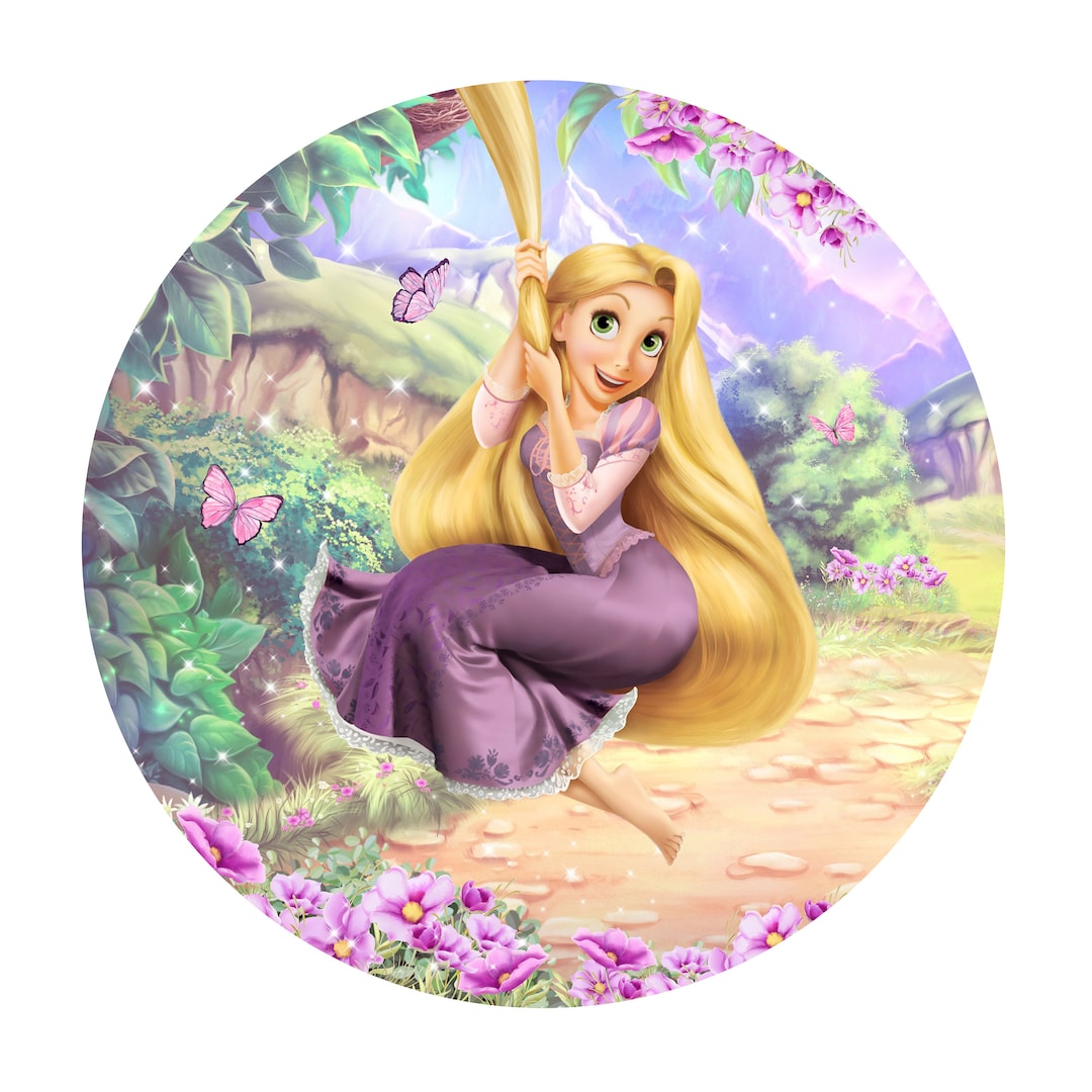 Rapunzel, Tangled Round Fabric Backdrop Backdrop Cover - Etsy