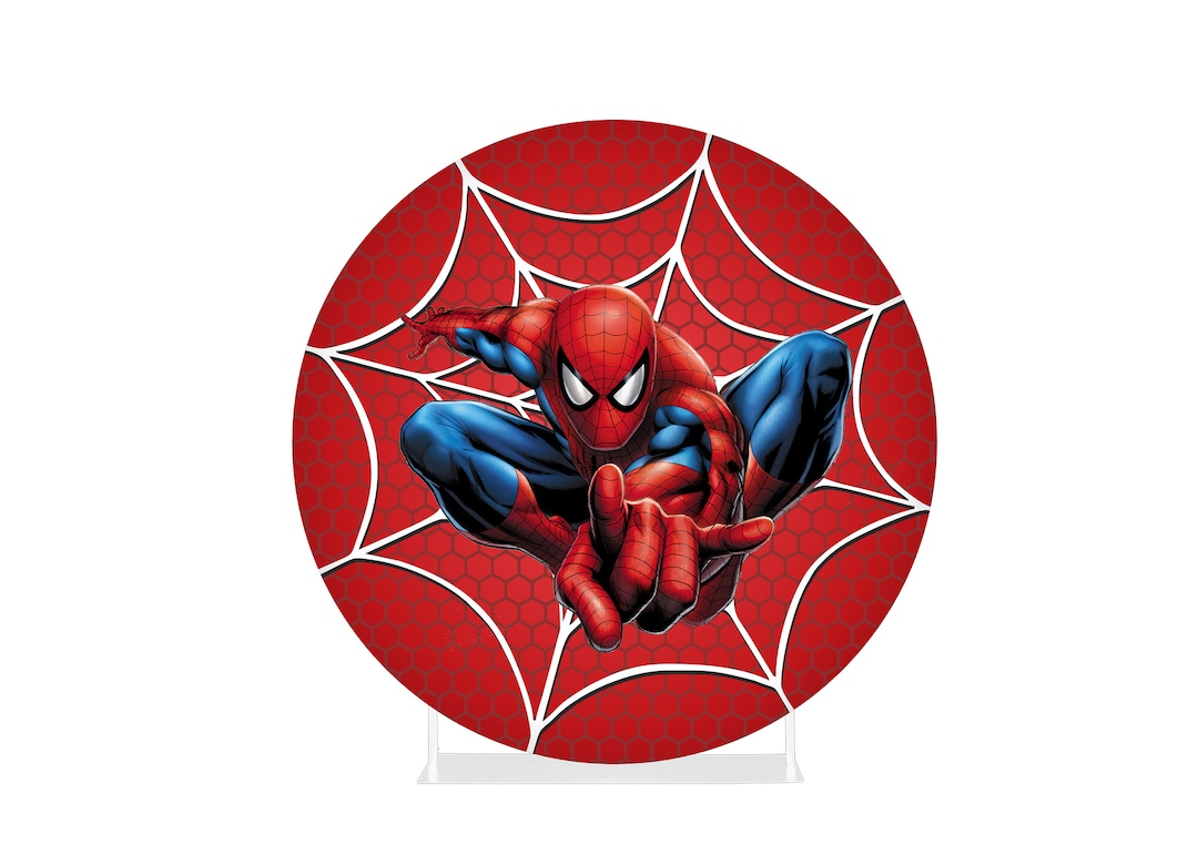 Round Fabric Backdrop Fabric Backdrop SPIDER MAN - Etsy