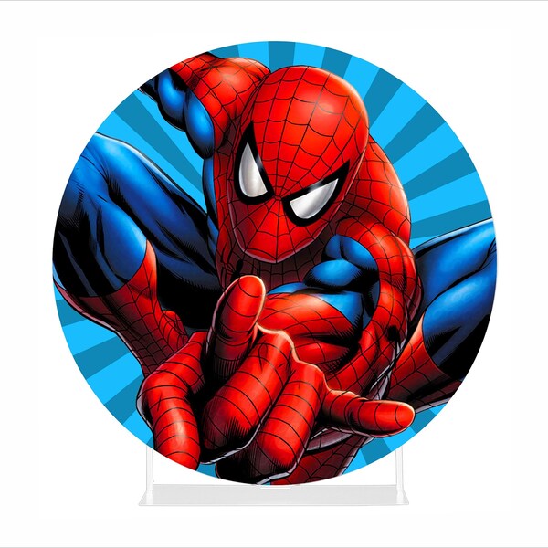 Round Backdrop Spiderman - Etsy