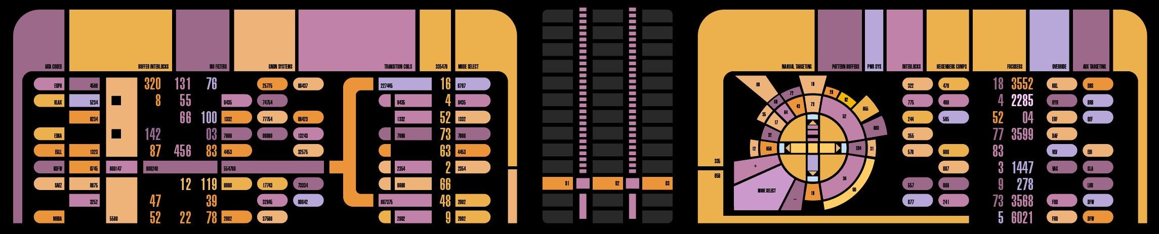 LCARS Transporter Panel Version 2 - Etsy