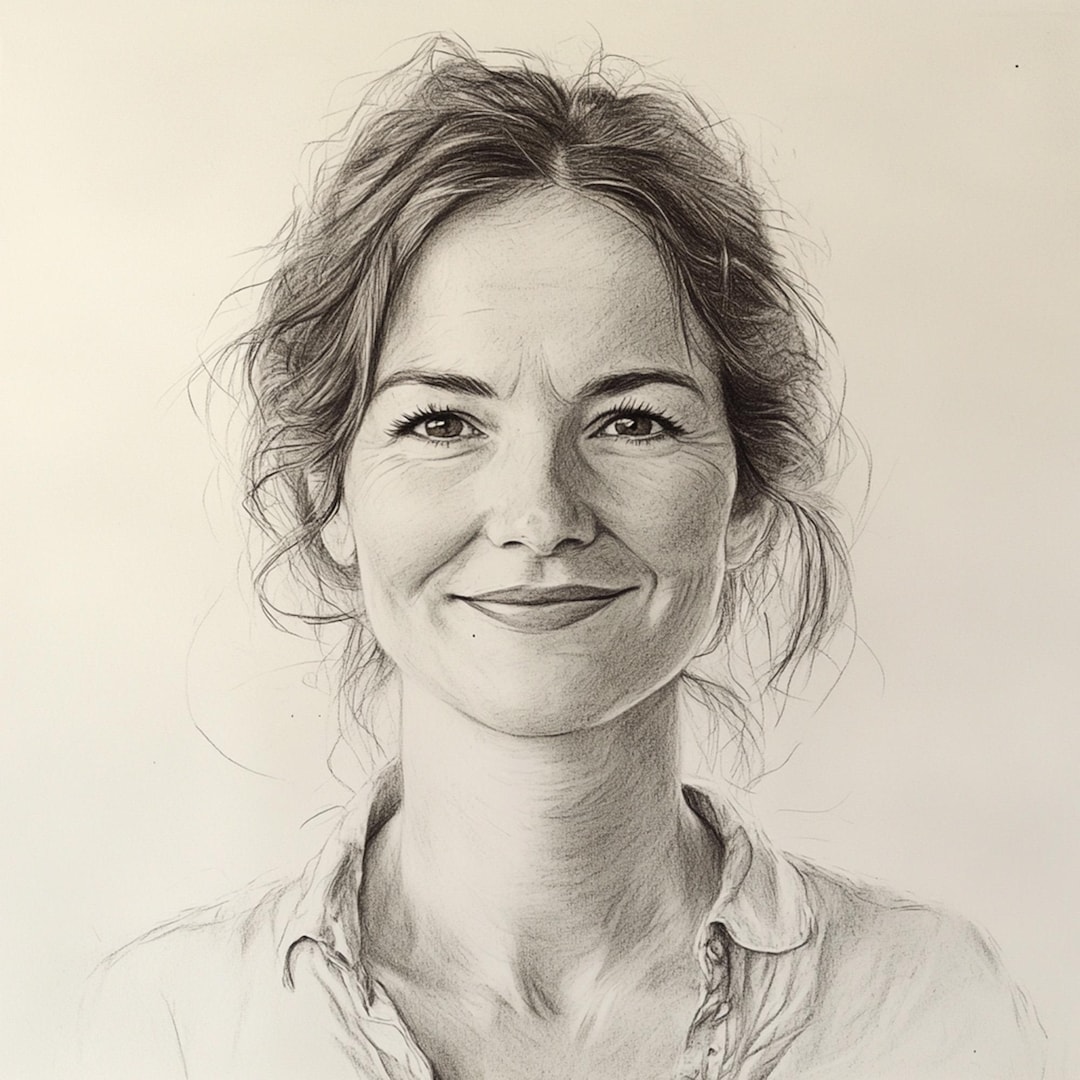 Bespoke Pencil and Charcoal Portraits, Handcrafted Artistry ...