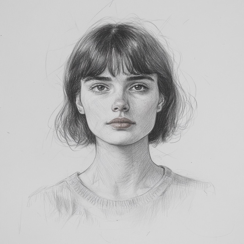 Bespoke Pencil and Charcoal Portraits, Handcrafted Artistry ...