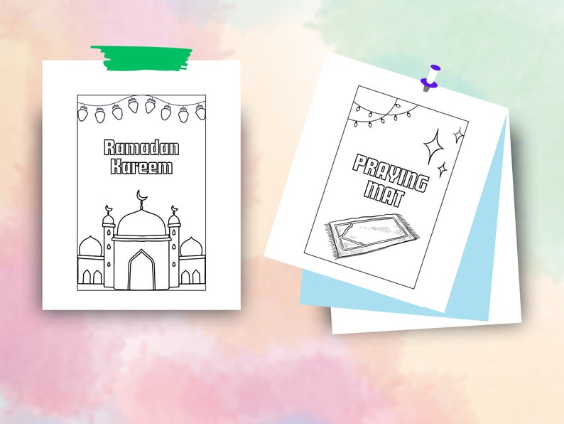4 Ramadan Coloring Pages Ramadan Mubarak Coloring Pages for Kids and ...