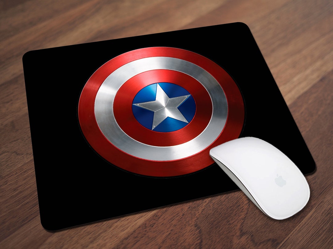 Captian America Mouse Pad, Rectangular - Etsy