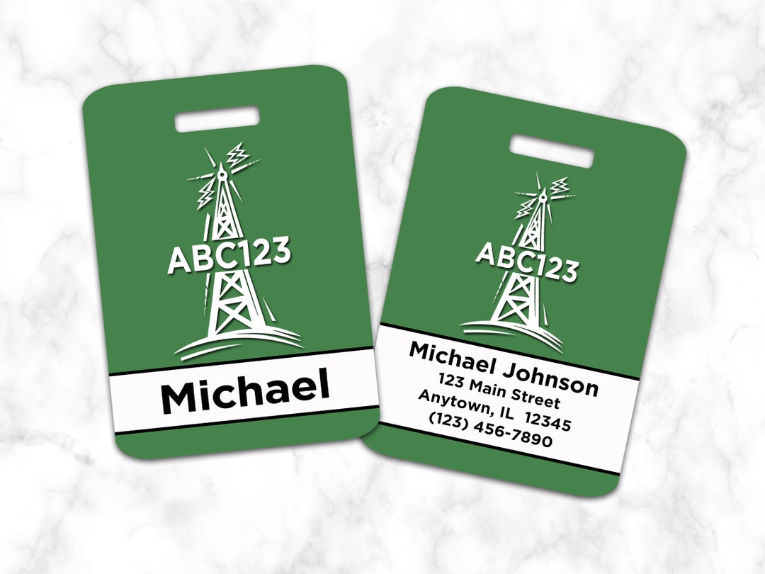 Ham Radio Operator Luggage Tag, Personalized With Call Sign - Etsy