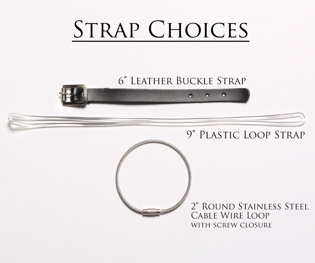 Luggage Tag Strap, Bag Tag Straps, Plastic Loop, Cable Wire, or Leather ...