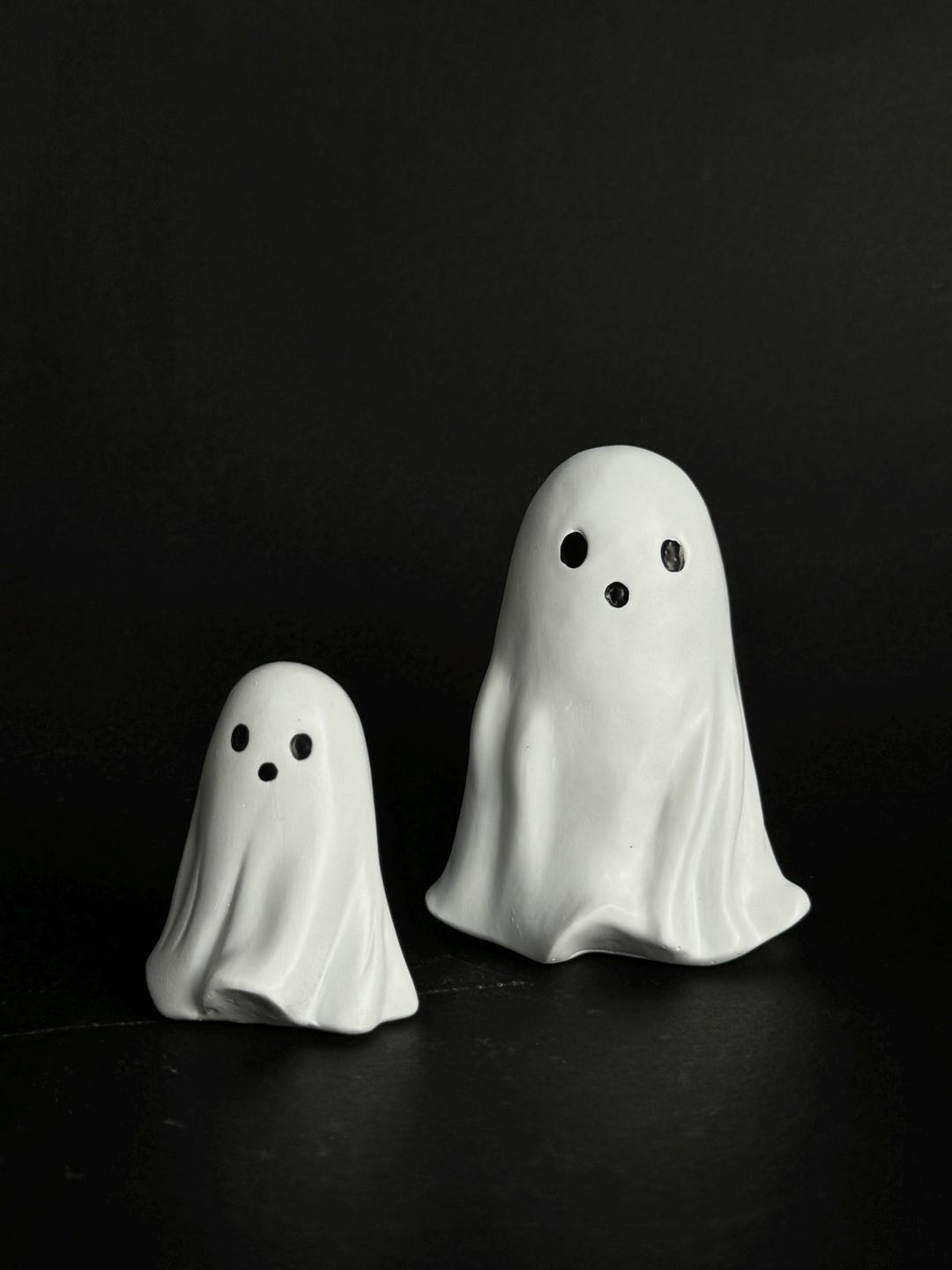Halloween Miniature Cute Ghost Figurine Mini Statue Handmade Miniature ...