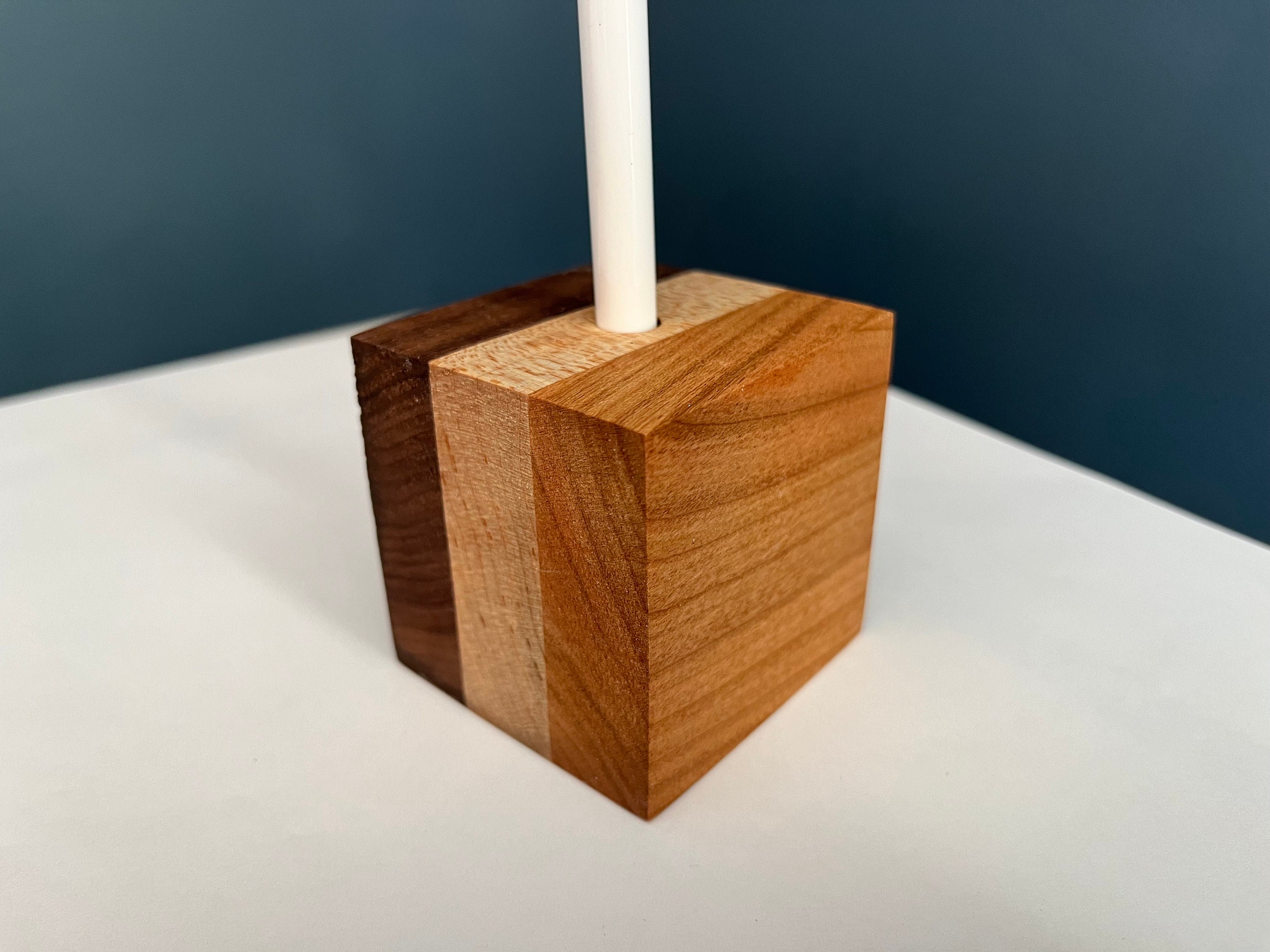 Apple Pencil Holder Solid Hardwood Stand for Pen, Pencil, Stylus Modern ...