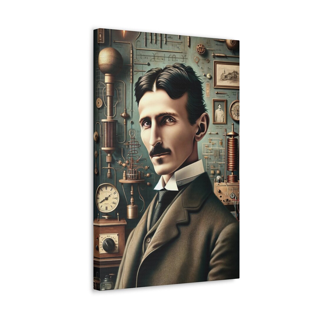 Nikola Tesla's Laboratory: Visionary Inventor and Engineer Canvas ...