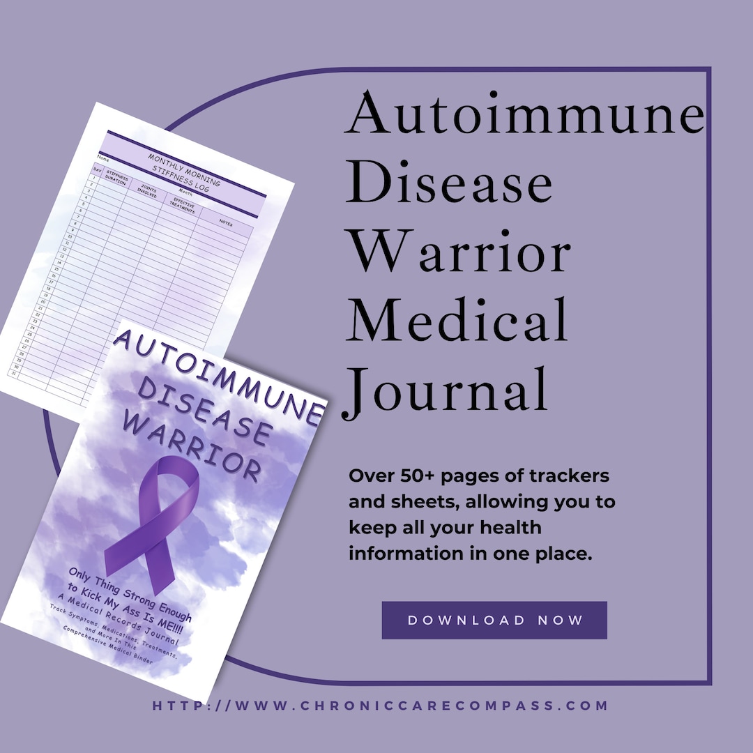 Autoimmune Disease Warrior Medical Binder, Medical Journal, Medical ...