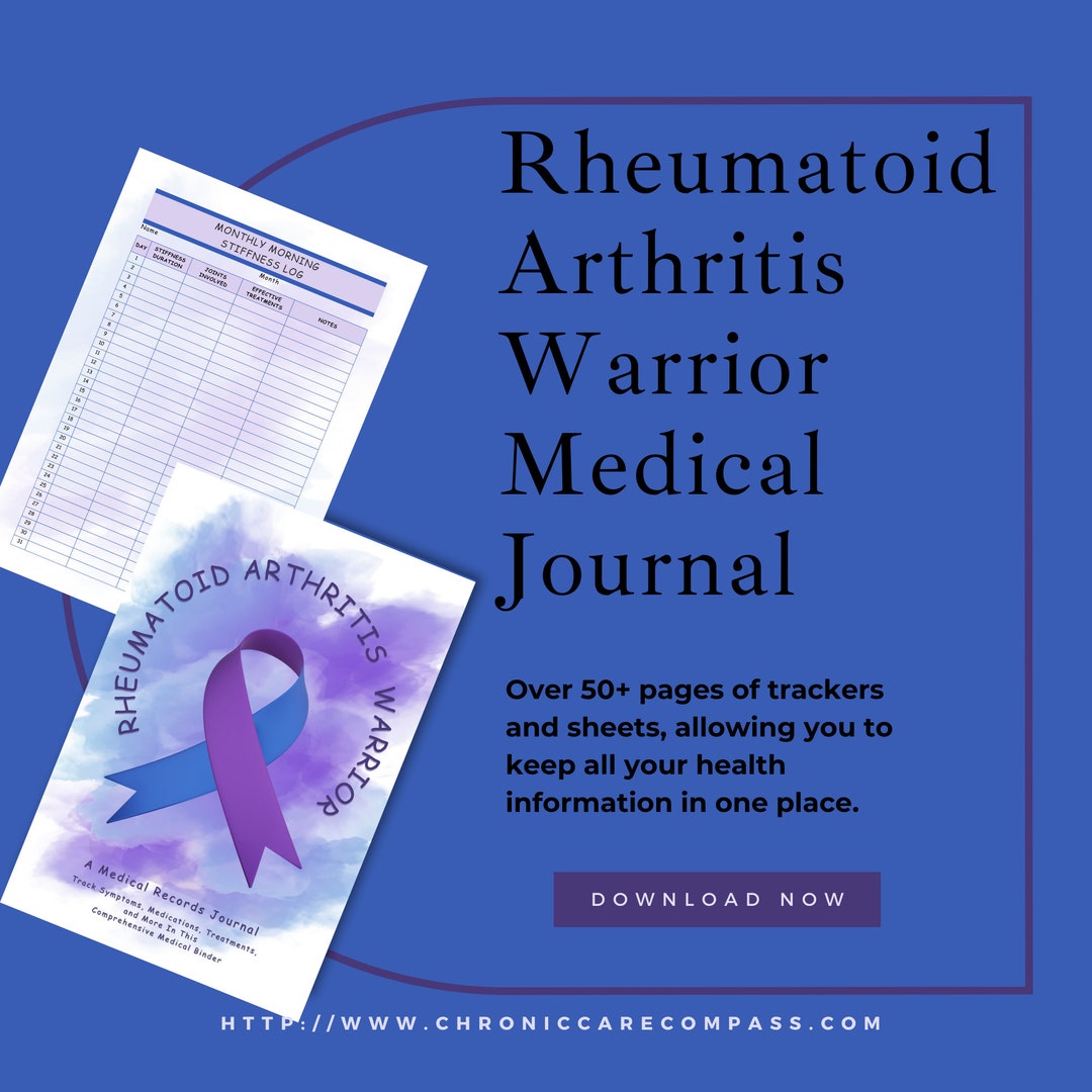 Rheumatoid Arthritis Warrior Medical Planner, Medical Journal, Medical ...