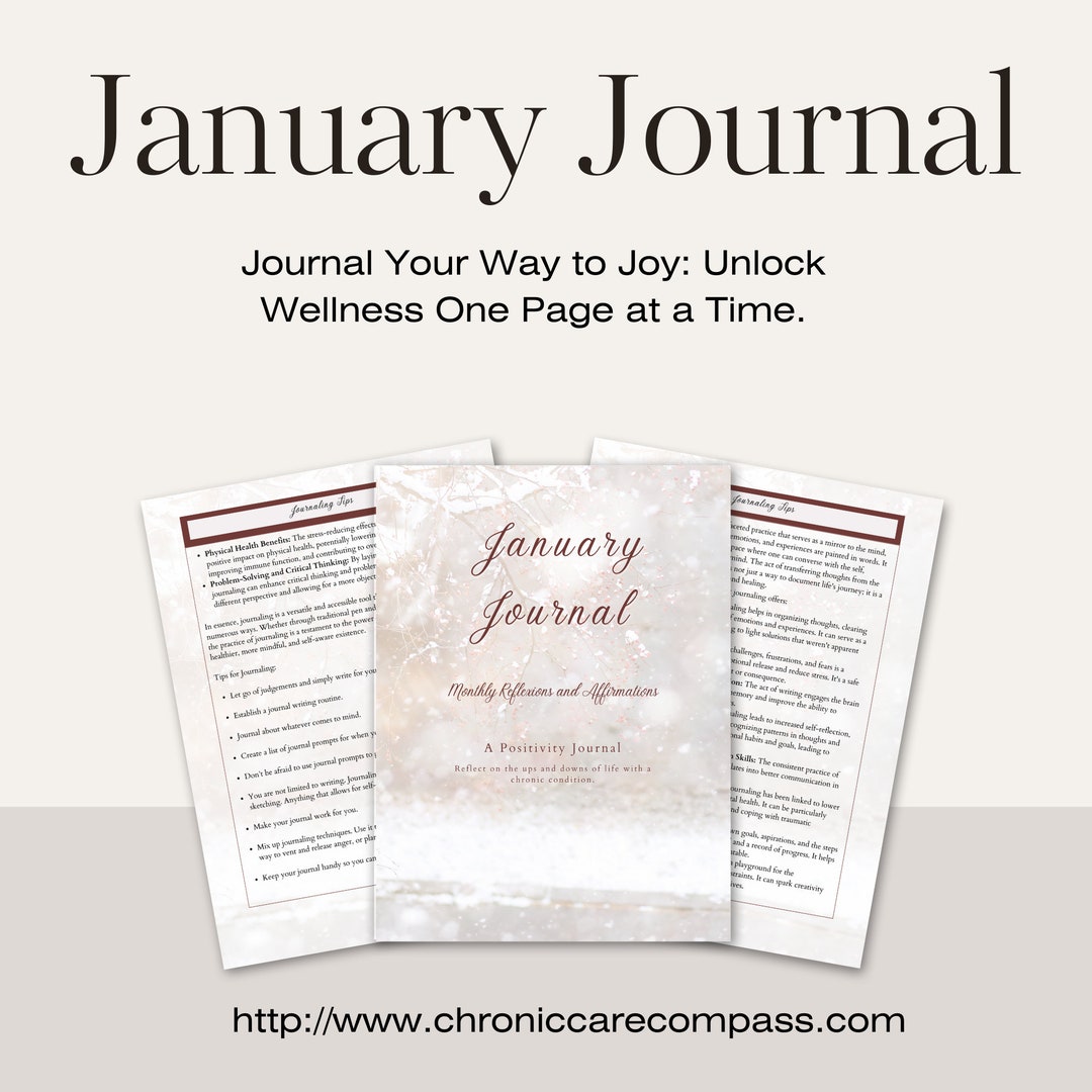 January Journal, Journaling, Chronic Illness, Positive Affirmations ...