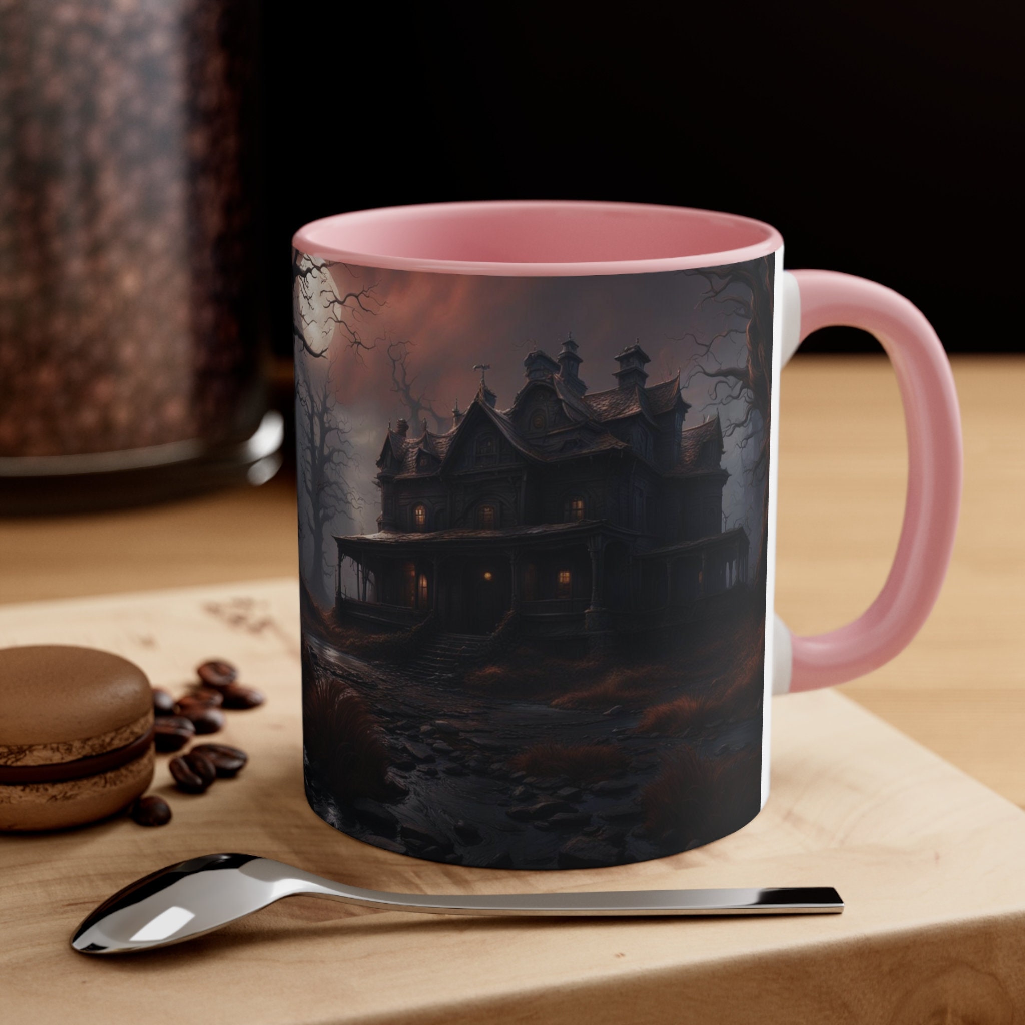 Spooky Mug, Haunted Mansion Mug, Spooky Season Mug, Spooky Coffee Cup ...