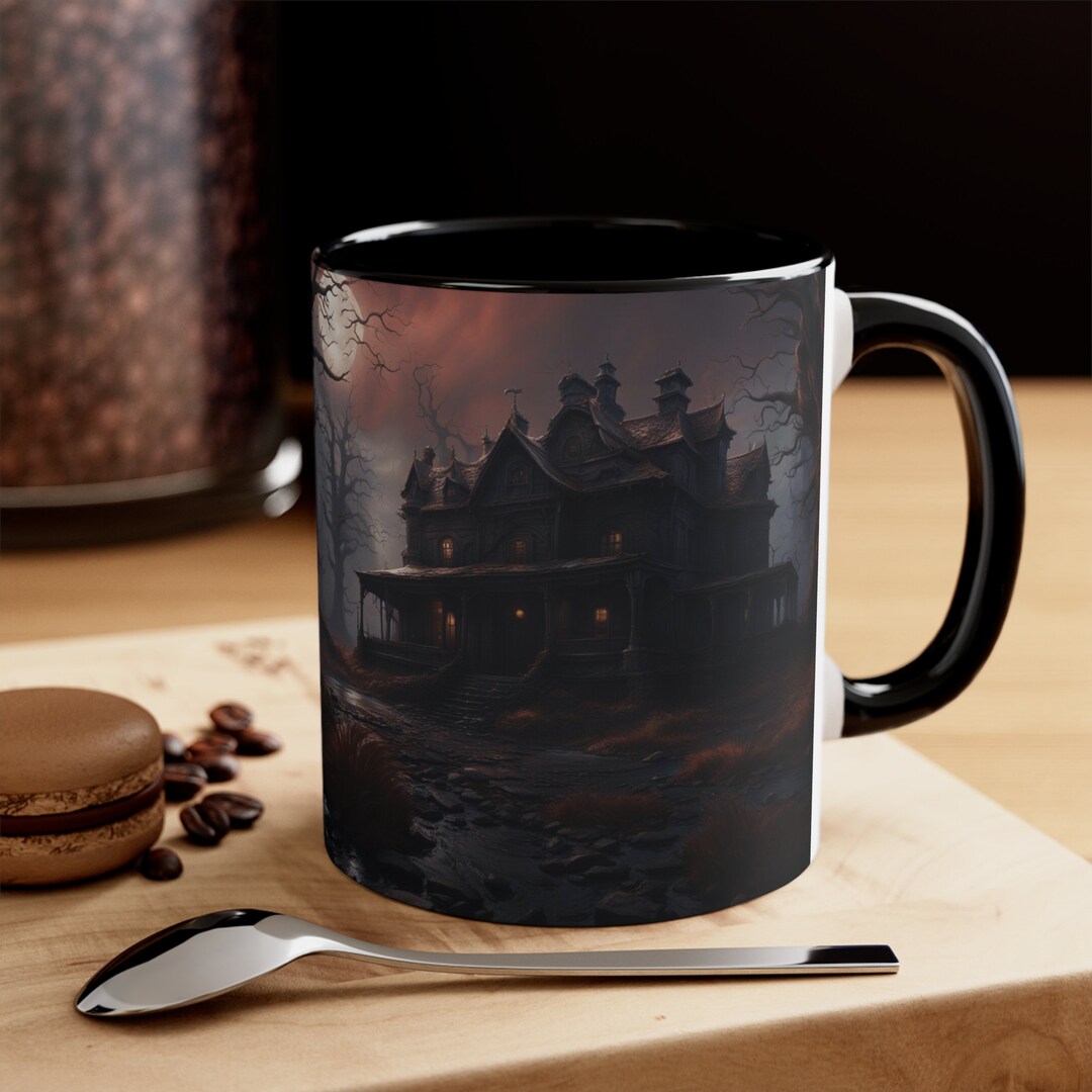 Spooky Mug, Haunted Mansion Mug, Spooky Season Mug, Spooky Coffee Cup ...