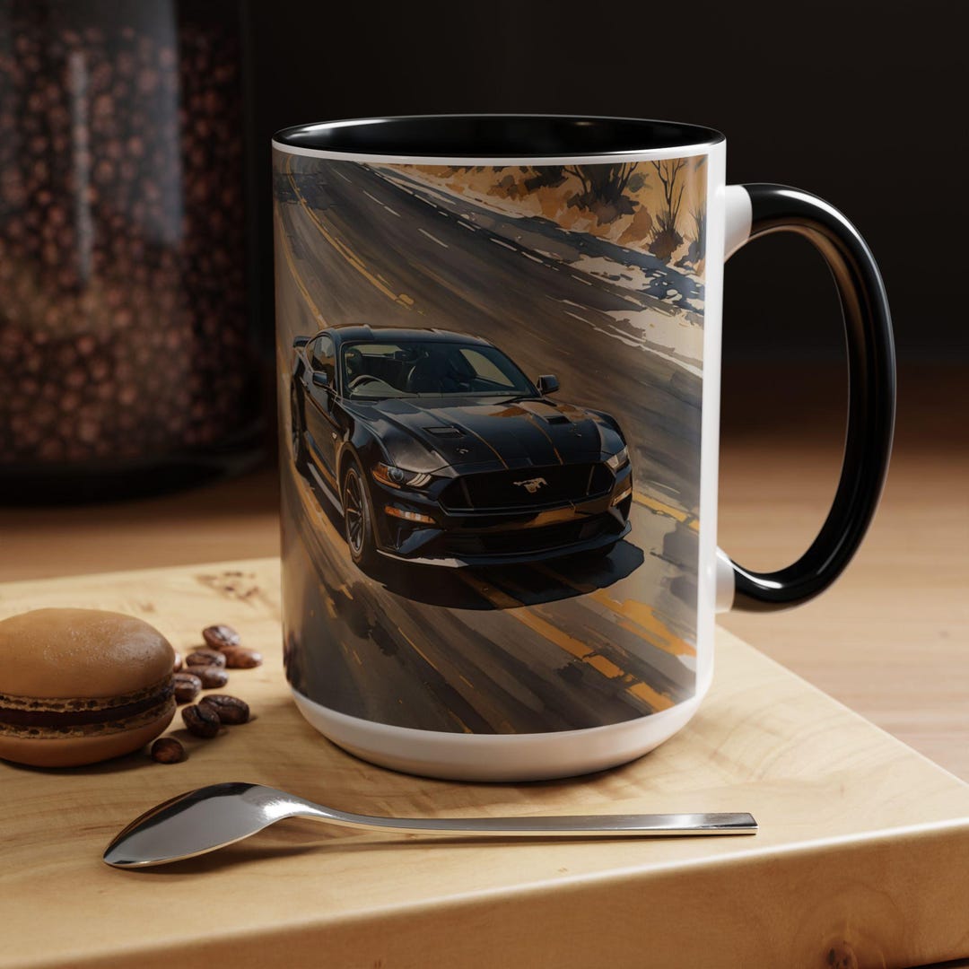 Black Ford Mustang GT Mug - Iconic Mustang Mug, Mustang Gift, Mustang Cup, Car Guy Gift, Mustang ...