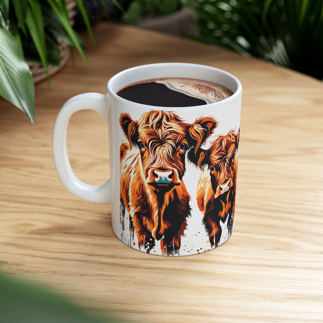 Highland Cow Mug, Highland Cow Coffee Mug, Baby Highland Cow Mug ...
