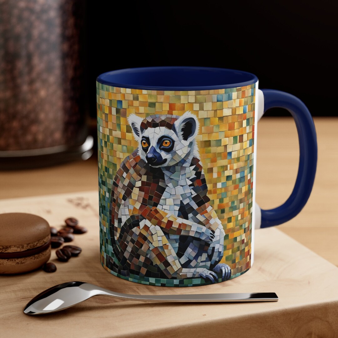 Ring Tailed Lemur Mug, Lemur Mug, Lemur Lover Gift, Lemur Art Mug ...