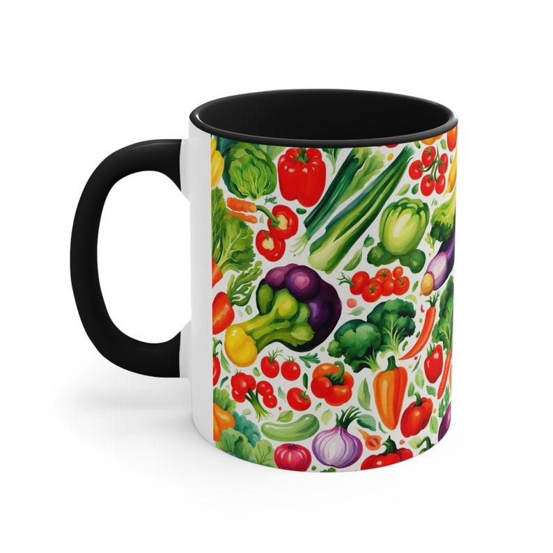 Vegetarian Coffee Mug, Vegetarian Mug, Vegetable Mugs, Veggie Mug ...