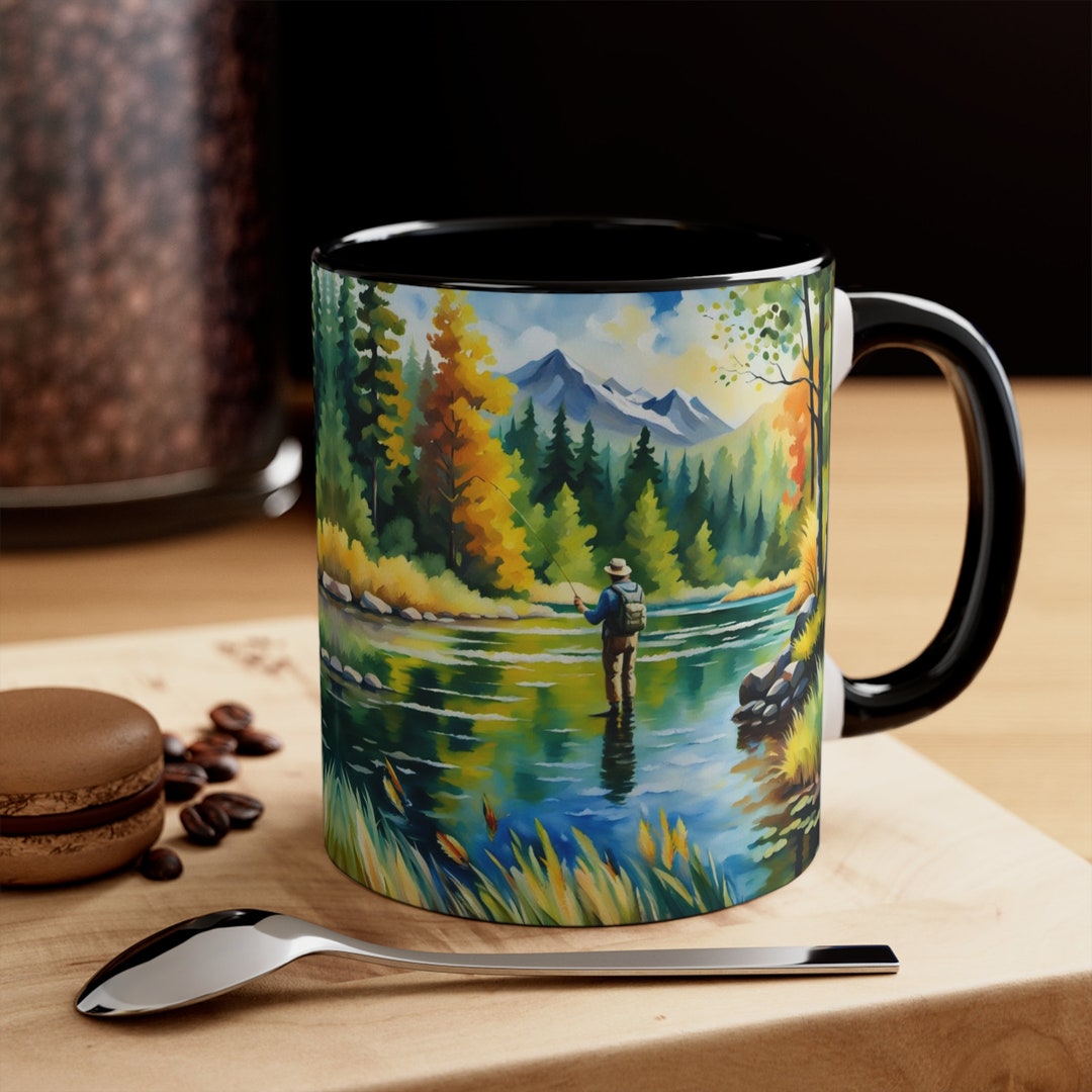 Fly Fishing Coffee Mug, Fly Fishing Mug, Fishing Gift for Him, Fathers ...