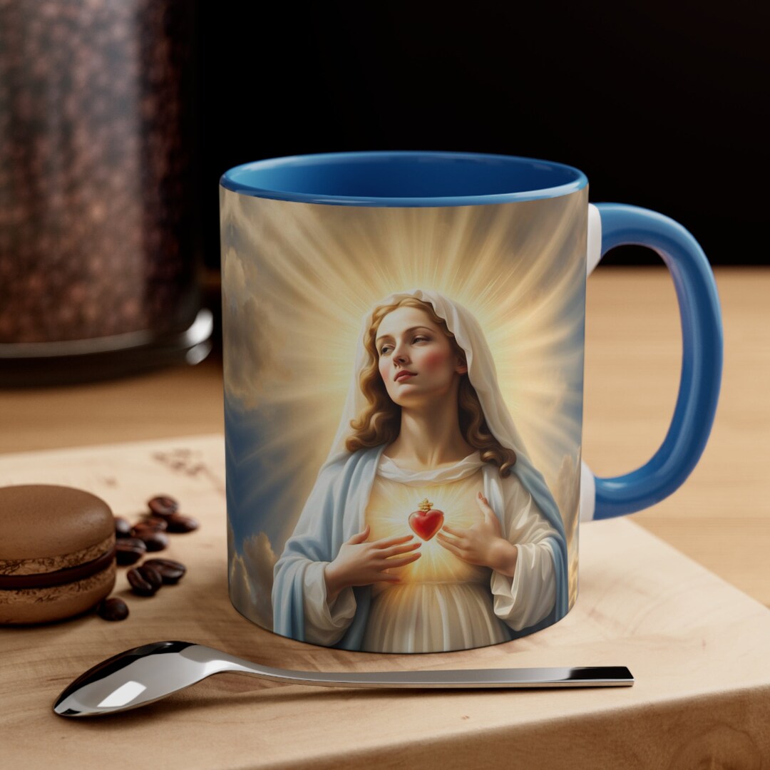 Immaculate Heart Mug, Catholic Mug, Traditional Catholic Mug ...