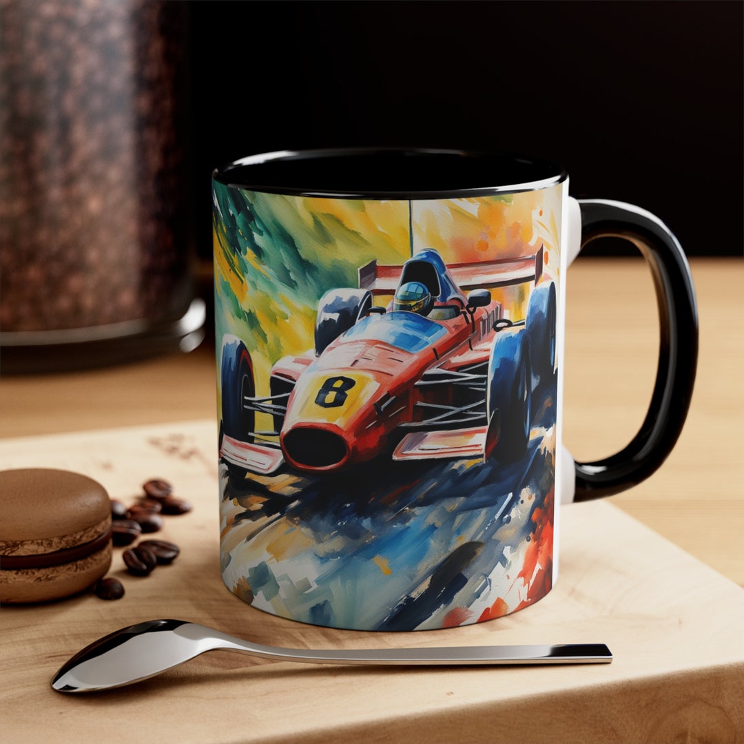 Racing Car Mug, Formula 1 Mug, Motorsport Mug, Race Car Coffee Mug ...