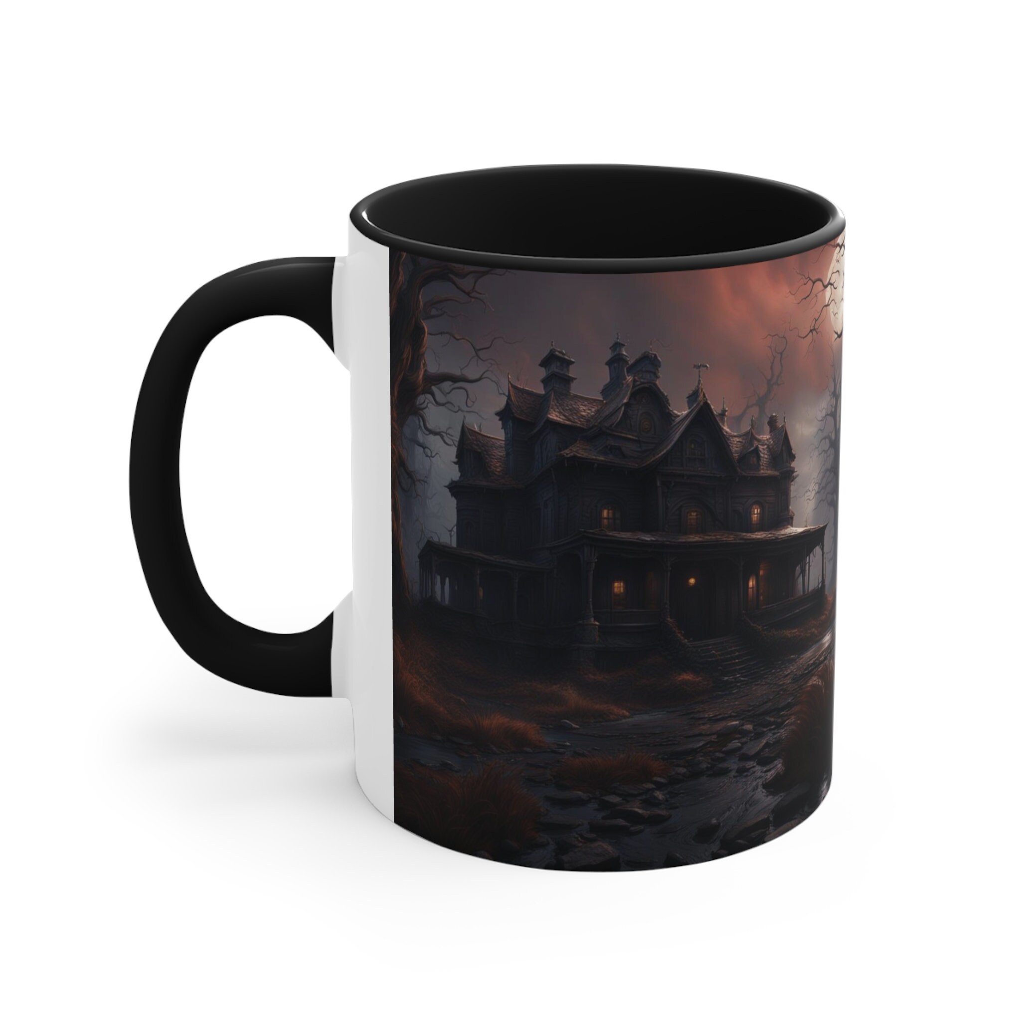 Spooky Mug, Haunted Mansion Mug, Spooky Season Mug, Spooky Coffee Cup ...