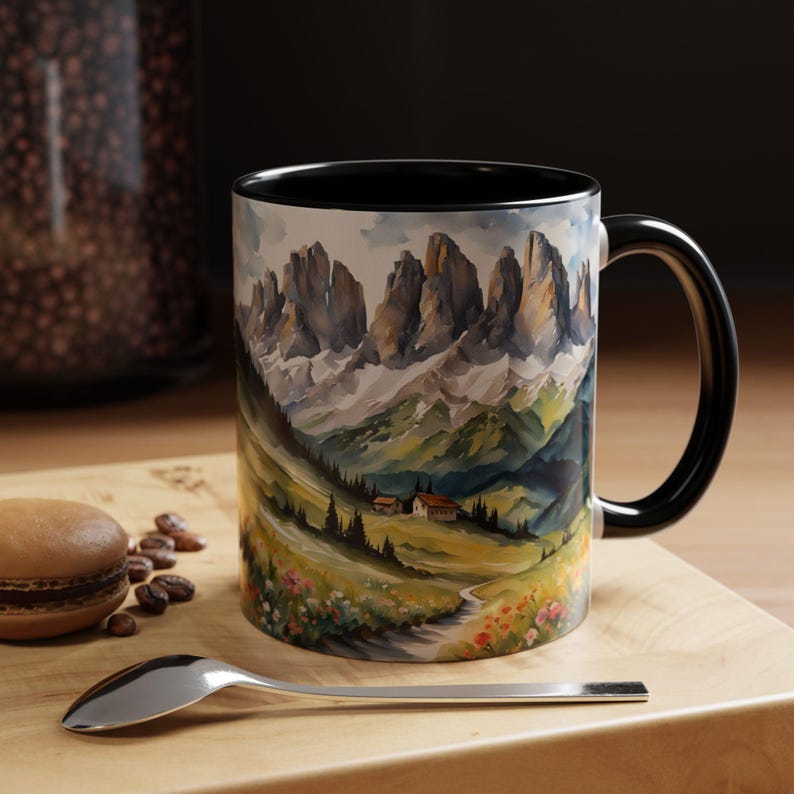 The Dolomites Coffee Mug, the Dolomites Gift, Wonders of the World Mug ...