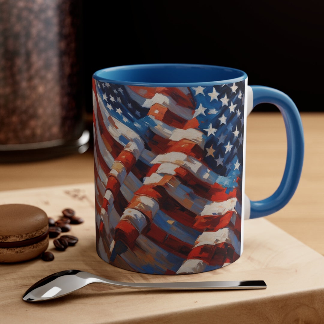 USA Flag Mug, USA Flag Coffee Mug, American Flag Mug, American Flag ...