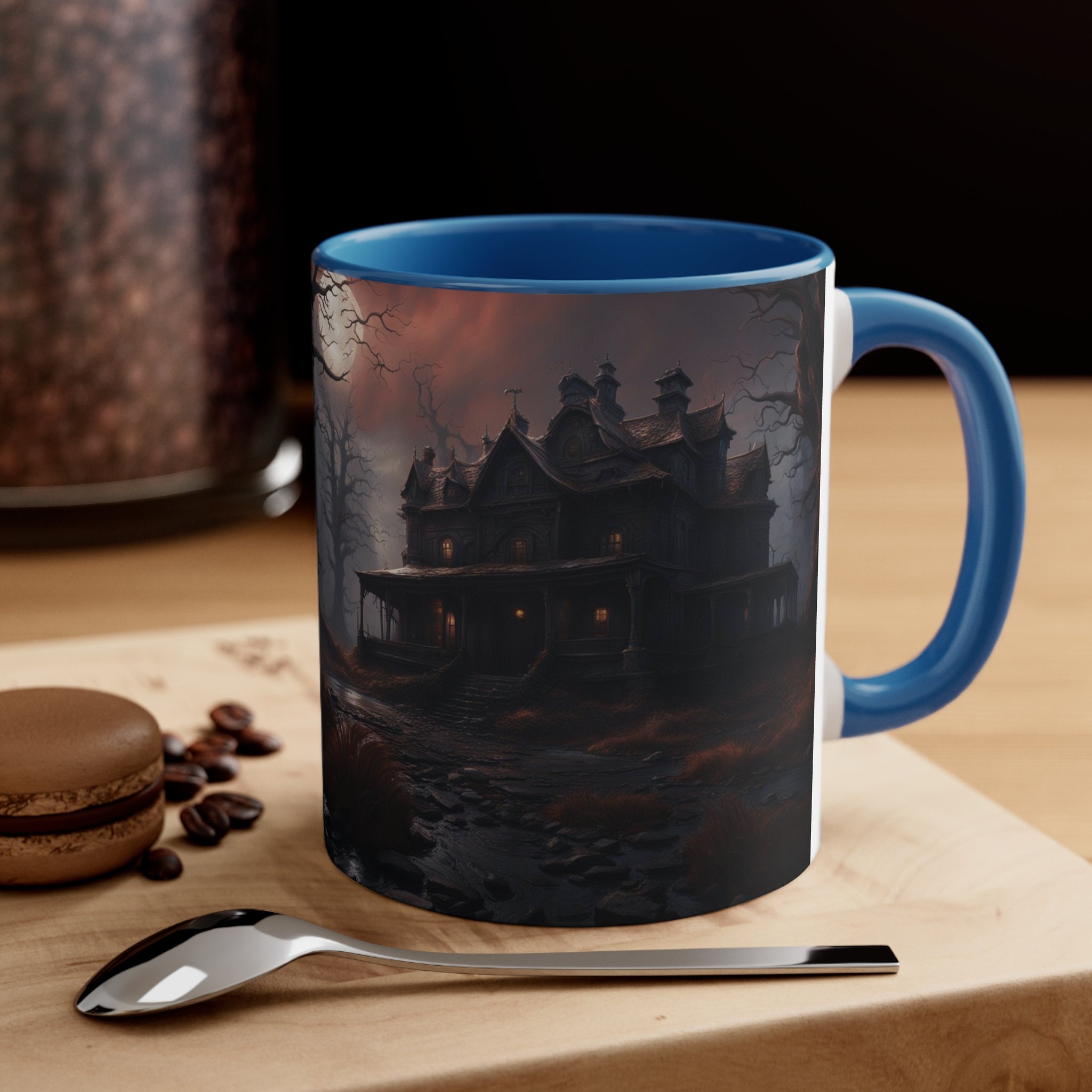 Spooky Mug, Haunted Mansion Mug, Spooky Season Mug, Spooky Coffee Cup ...