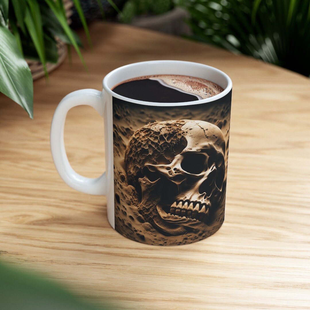 Gothic Bliss Mug, Gothic Mug, Skeleton Mug, Skull Mug, Dark Mug, Gothic ...