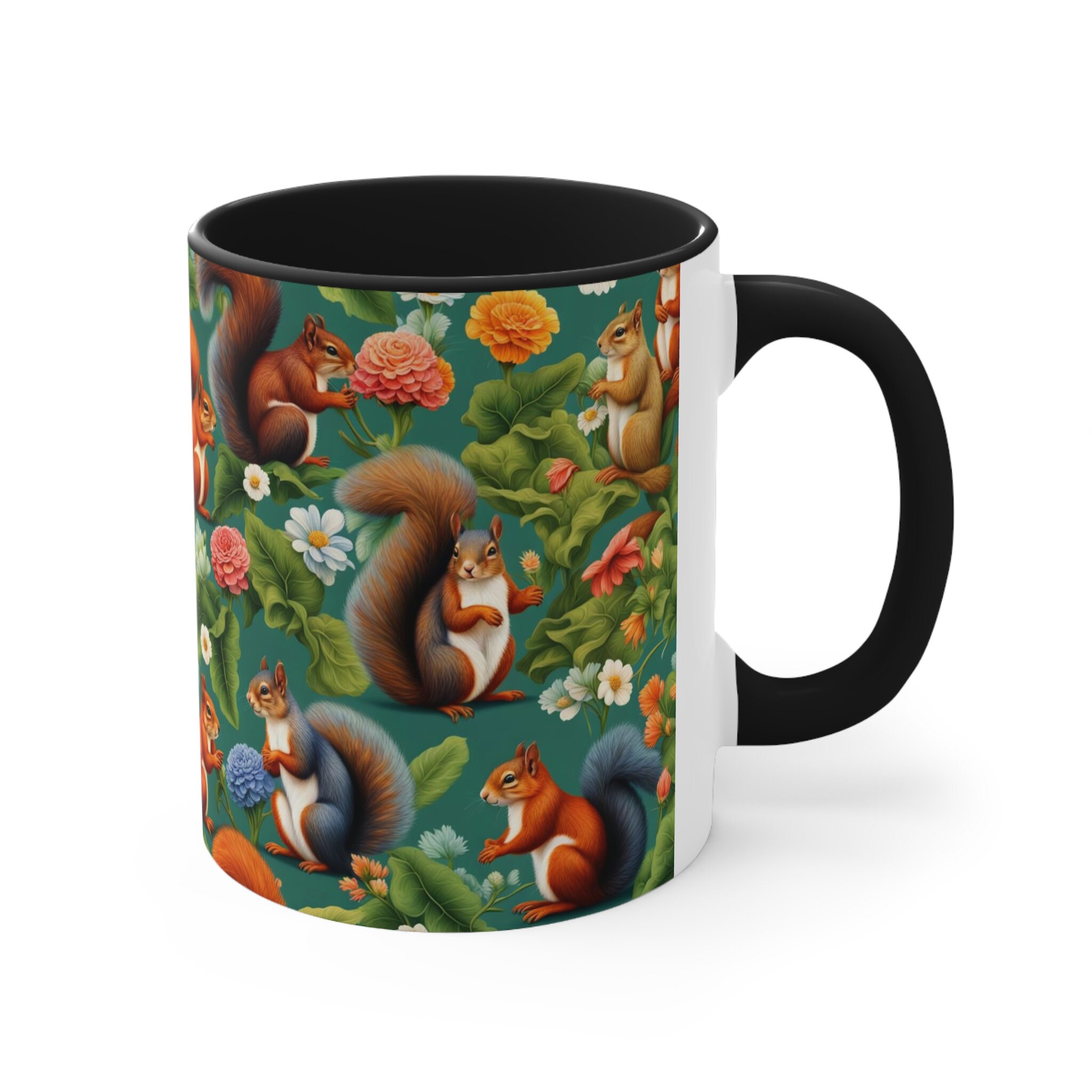 Cute Squirrels Mug, Country Core, Squirrels Coffee Mug, Squirrel Coffee ...
