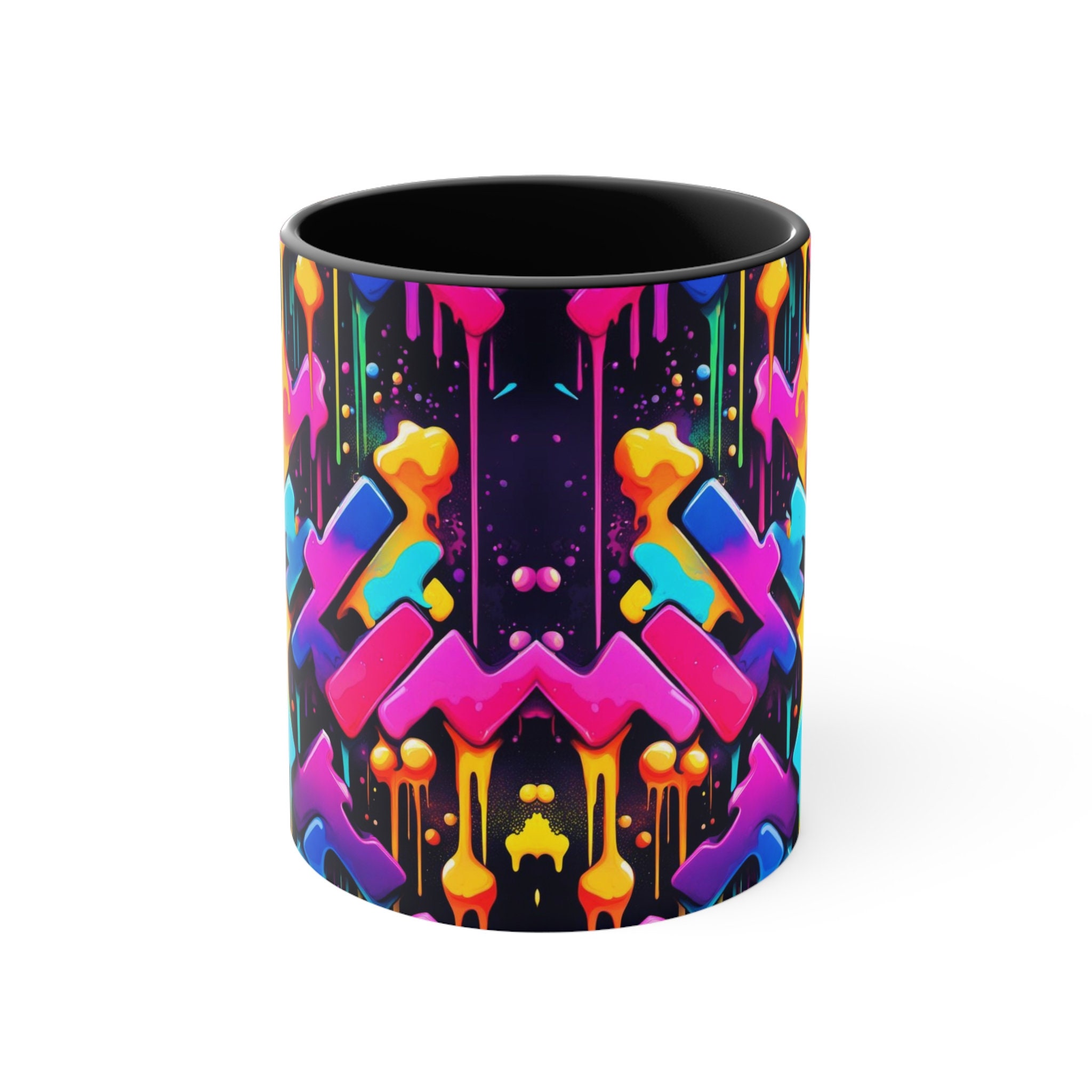 Neon Mug, Neon Coffee Mug, Neon Ceramic Mug, Bright Mug, Colorful ...