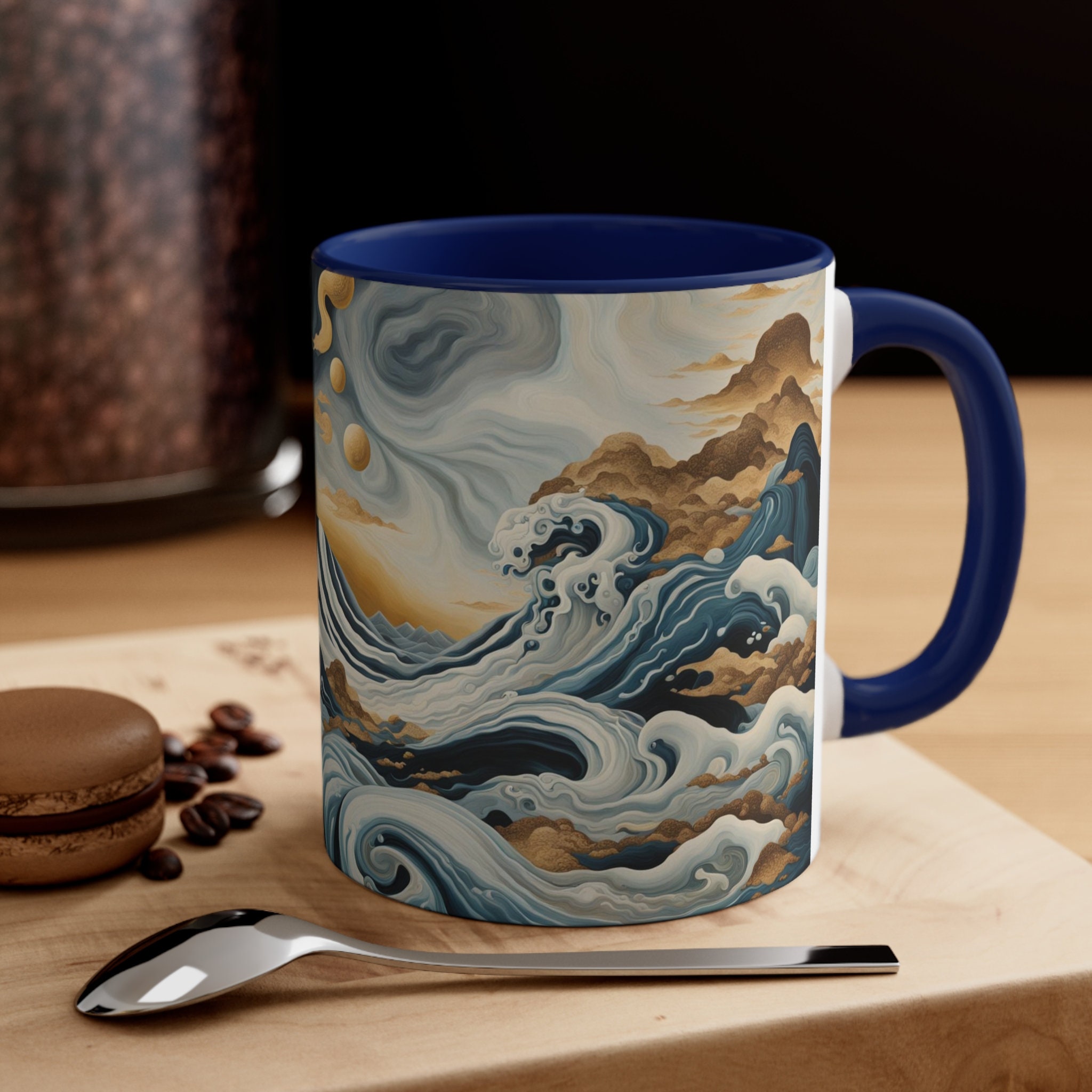 Japanese Coffee Cup, Ukiyo-e Style, Japanese Art Mug, Japanese Tea Cup ...