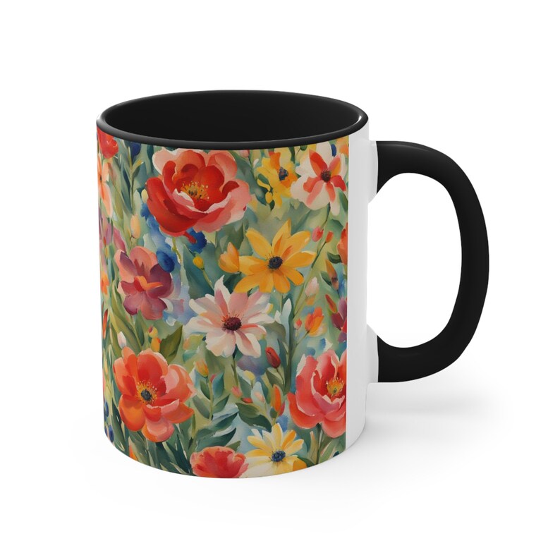 Floral Coffee Mug, Floral Print Mug, Wildflower Mug, Botanical Mug ... Floral Coffee Mug, Floral Print Mug, Wildflower Mug, Botanical Mug ...