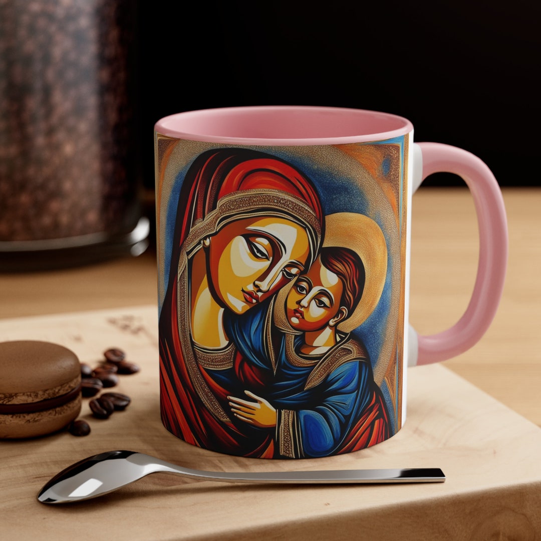 Madonna and Child Mug, Madonna and Child Coffee Mug, Catholic Mug ...