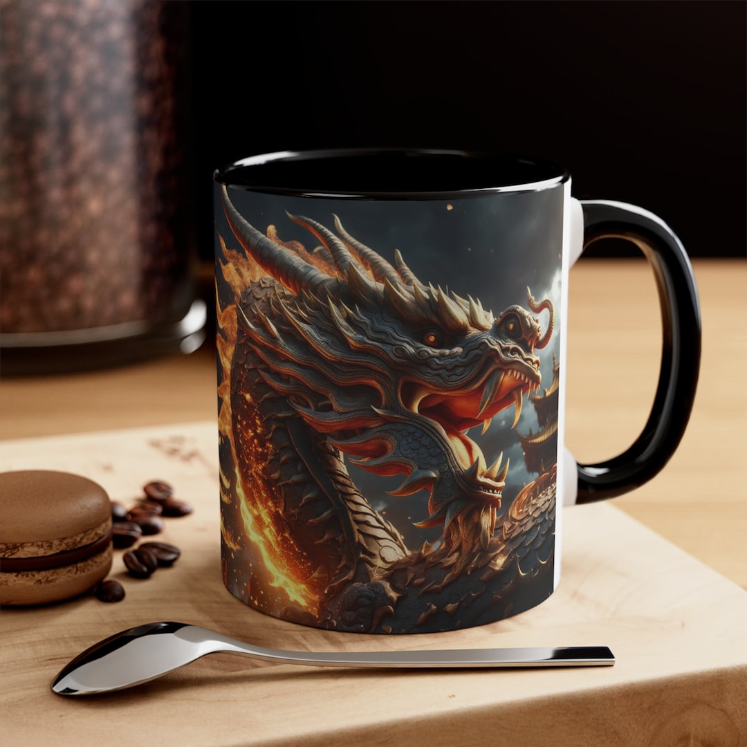 Dragon Mug, Dragon Coffee Cup, Dragon Coffee Mug, Dragon Gift, 2024 ...