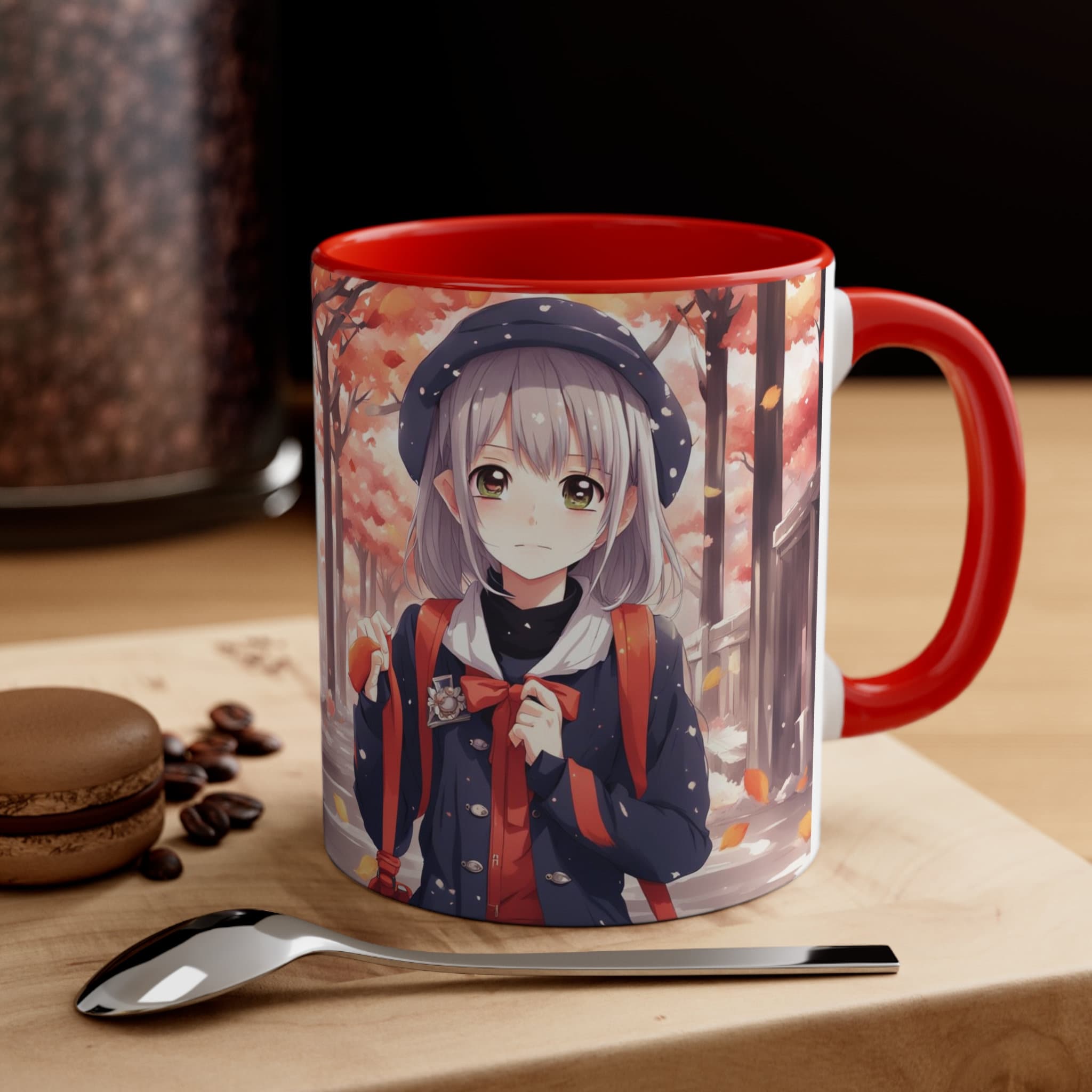 Anime Mug, Anime Coffee Mug, Anime Gift, Cute Girl Mug, Cute Girl ...