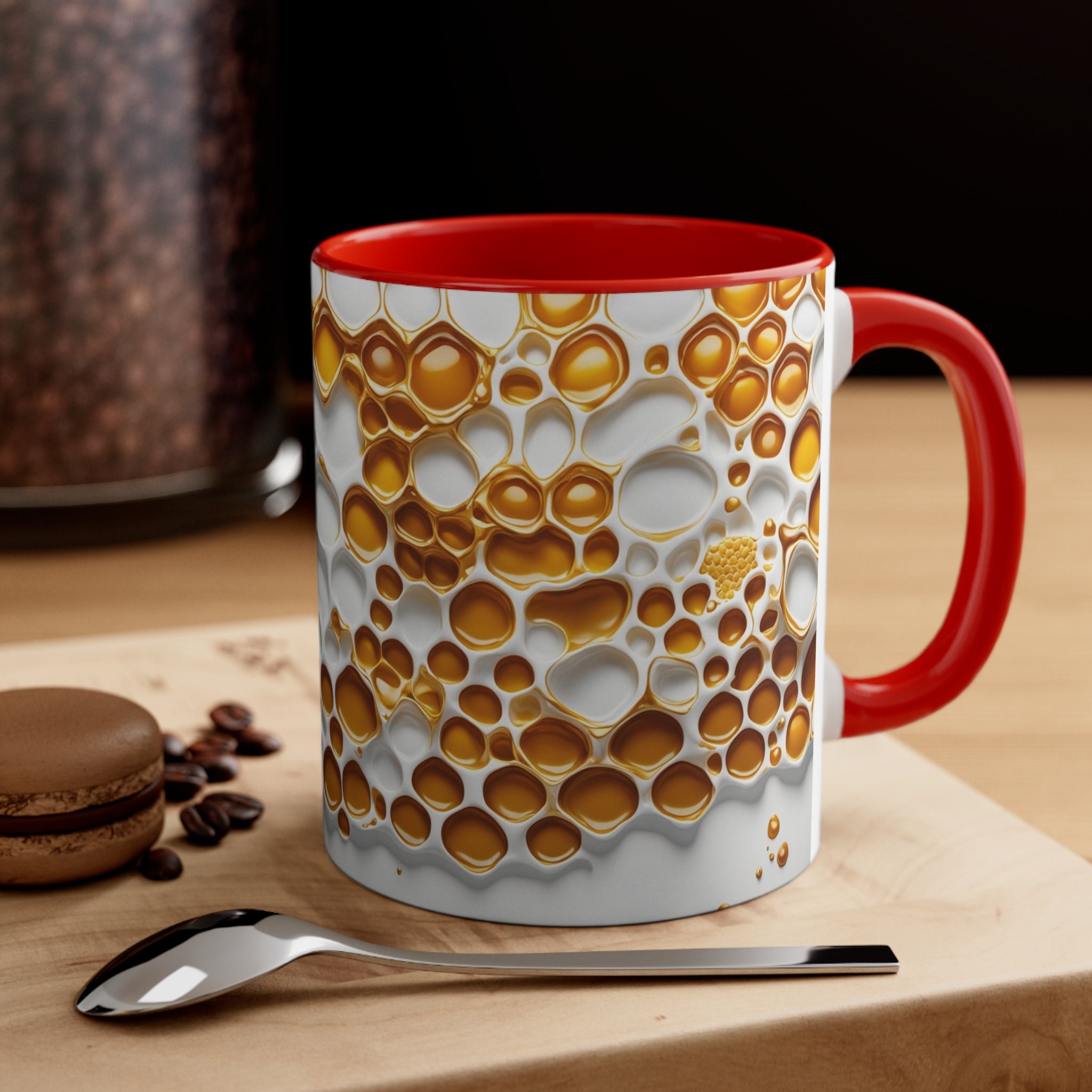 Honeycomb Mug, Honey Bee Mug, Honey Mug, Honey Gift, Gift for Mom, Gift ...