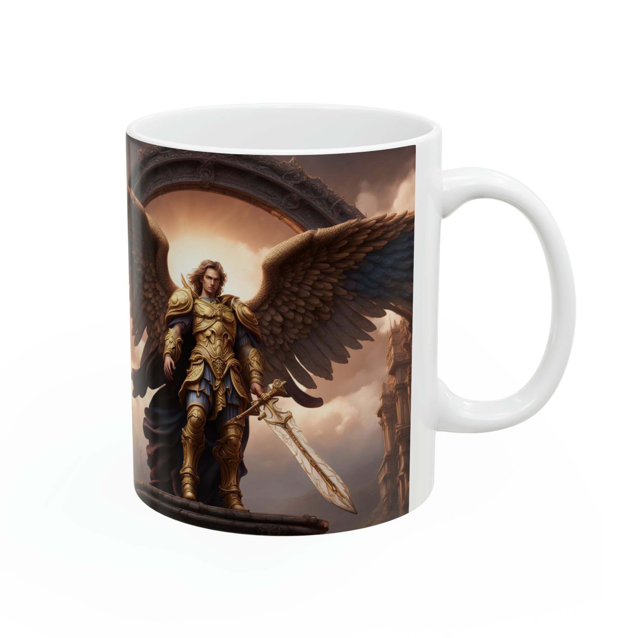 Saint Michael Mug, Saint Michael the Arch Angel Mug, Arch Angel Mug ...
