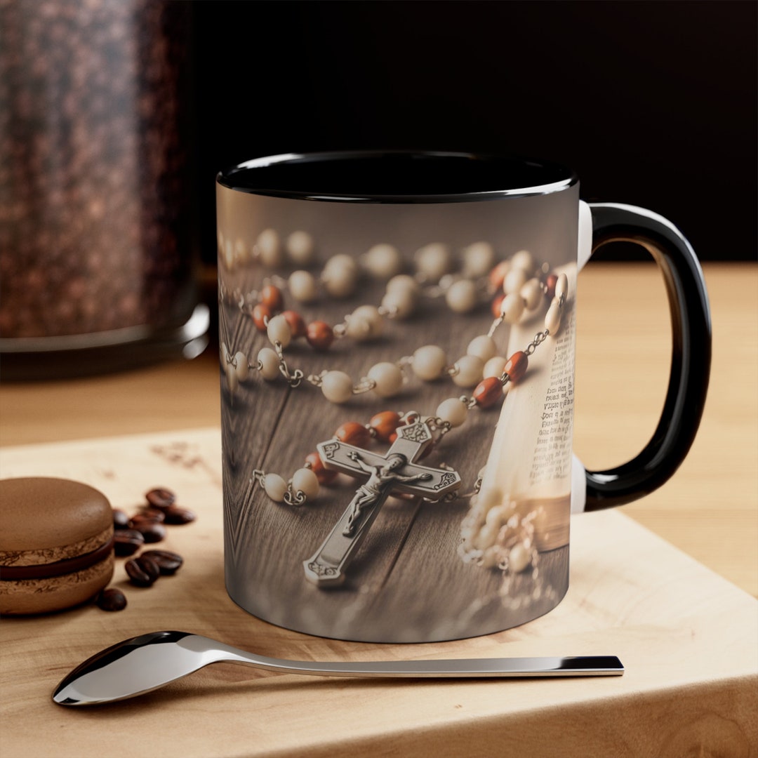 Catholic Rosary Mug, Catholic Rosary Coffee Mug, Catholic Mug, Catholic ...