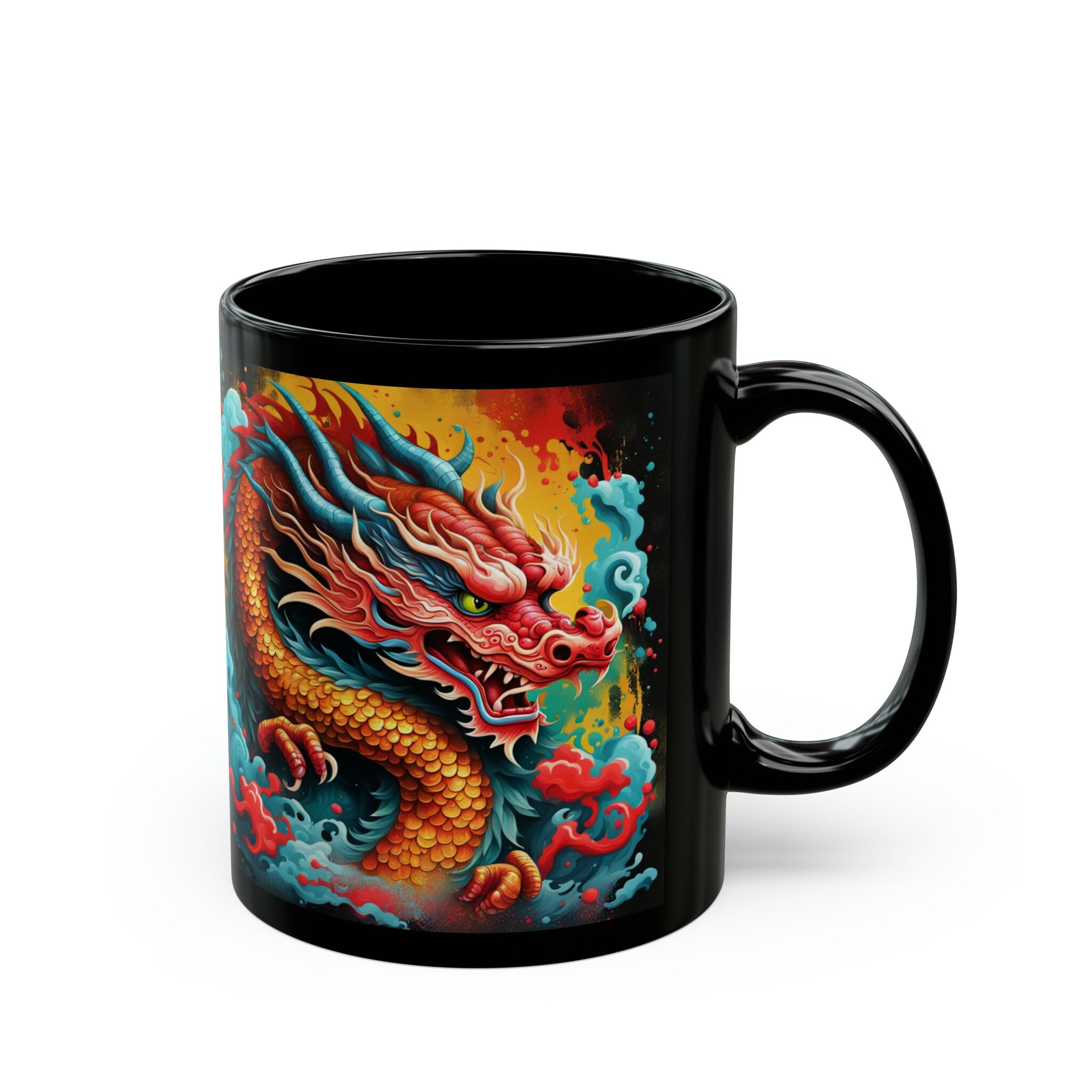 Dragon Coffee Mug, Dragon Coffee Cup, Dragon Ceramic Mug, Fantasy Mug ...