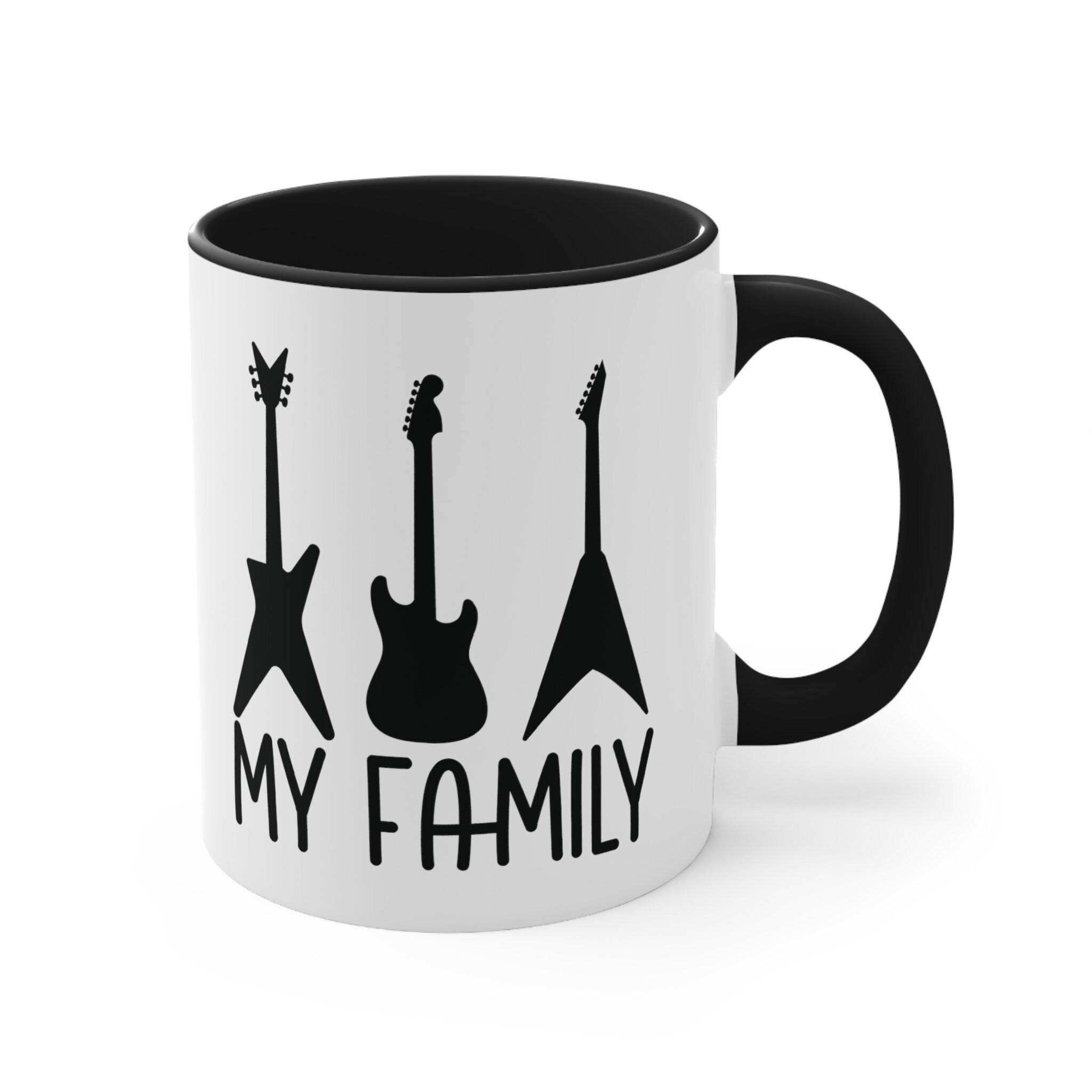 Guitar Family Mug, Guitar Mug, Guitar Lovers Mug, Guitar Coffee Mug ...